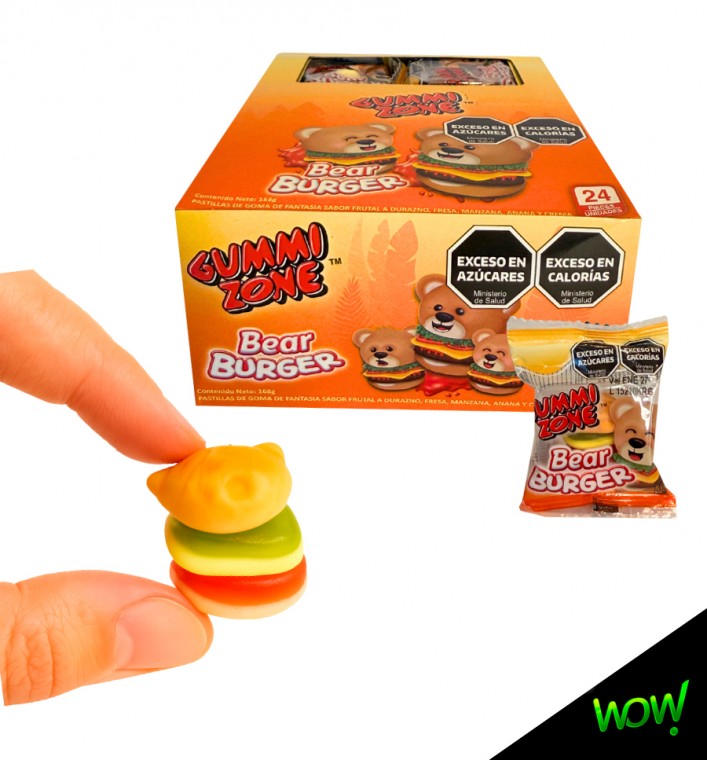 WOWCO | Gomitas Gummi Zone Bear Burger (Hamburguesa Ositos)